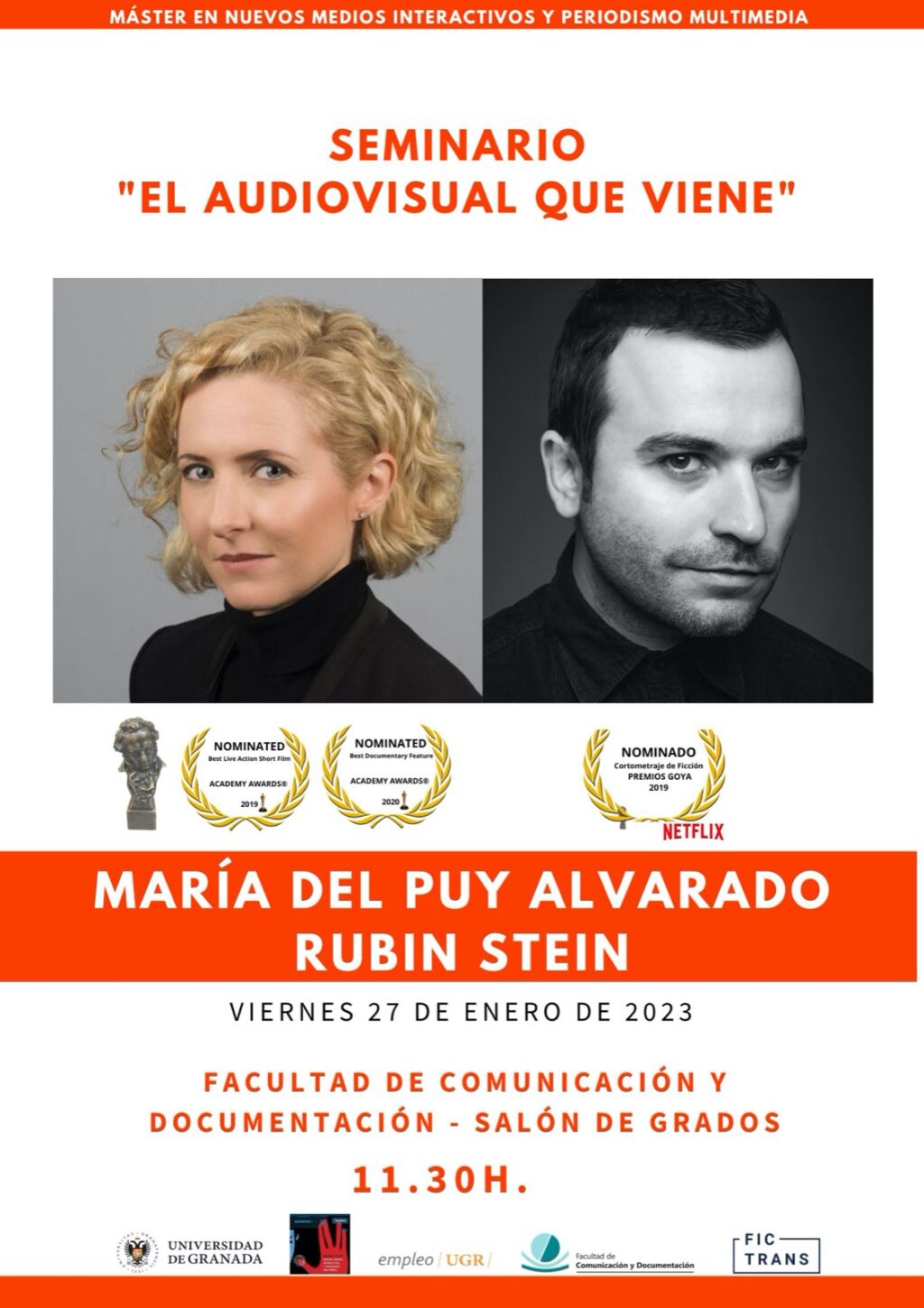 La productora María del Pui Alvarado y el director Rubin Stein ...